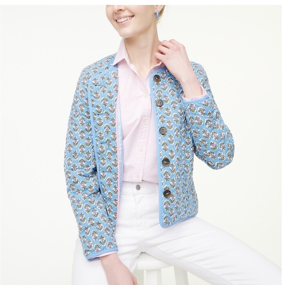 J. Crew Factory | Jackets & Coats | J Crew Factory Blockprint Quilted ...